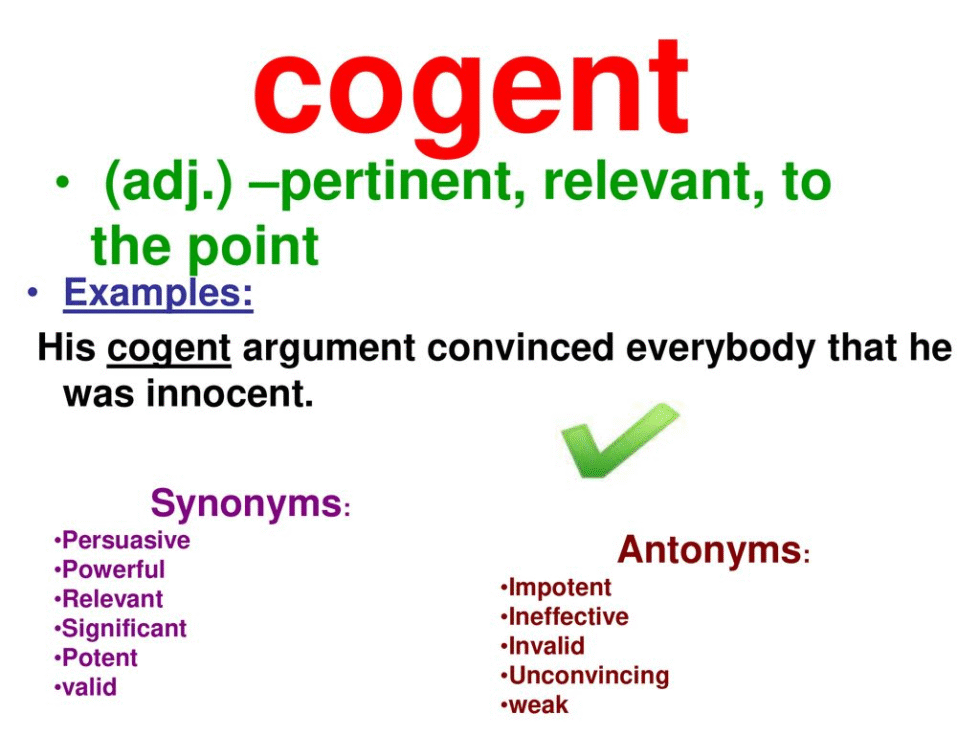 7. "The Power of Cogent: Meaning, Use, and Examples Explained"